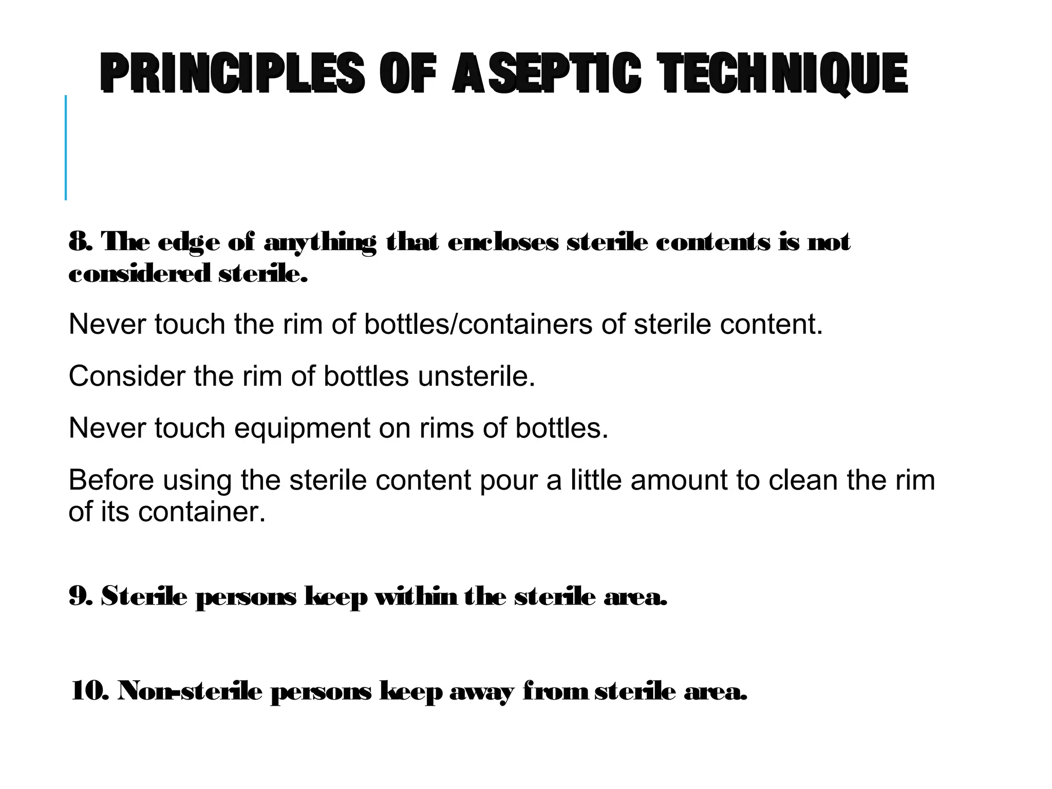 principles of Aseptic | PPT