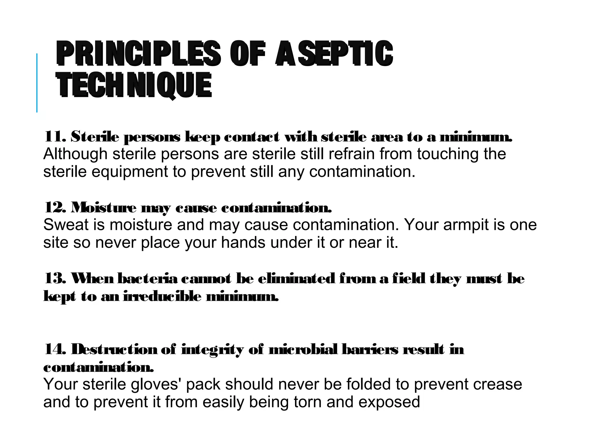 principles of Aseptic | PPT