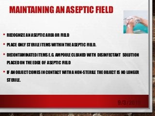 Aseptic technique | PPTX