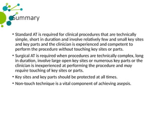 Comprehensive Guide to Aseptic Technique in Healthcare Procedures | PPTX