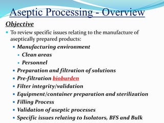Design of An Aseptic Area and Clean Area Classification | PPTX