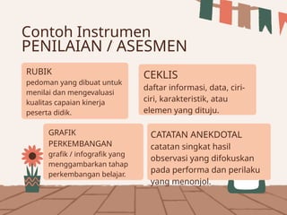 ASESMEN FORMATIF dan SUMATIF PADA KURIKULUM MERDEKA | PPTX