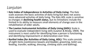 Asesmen bidang aktivitas kehidupan sehari-hari (Daily Living.pptx
