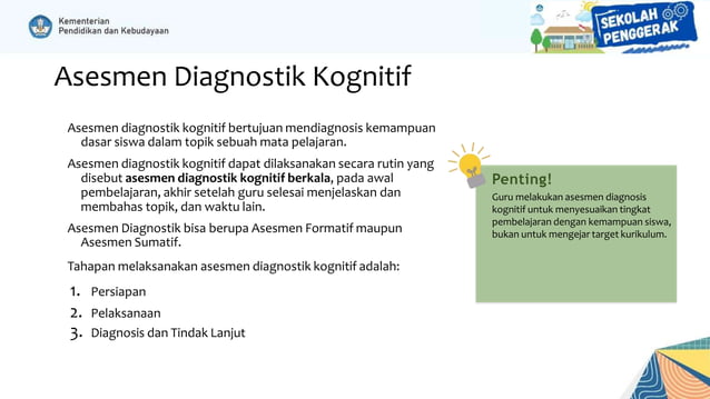 asesmen diagnostik bertujuan untuk mendiagnosis kemampuan dasar siswa ...