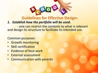Designs of Students Portfolio | PPTX