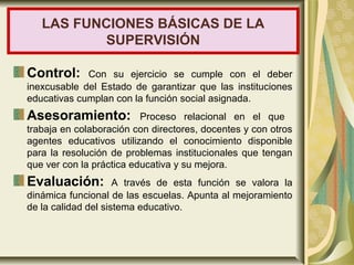 Asesoramiento funcion supervision | PPT