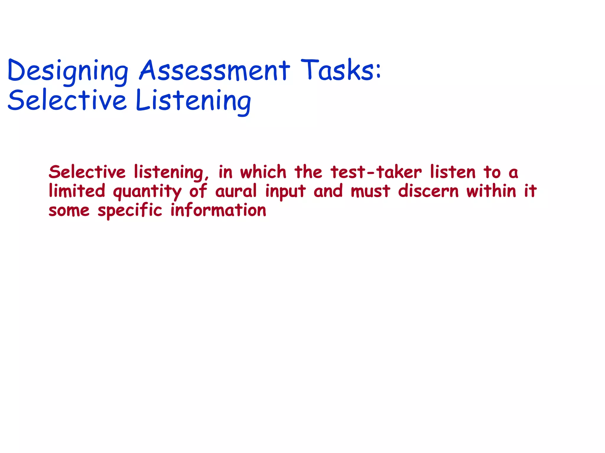 Asessing listening.ppt
