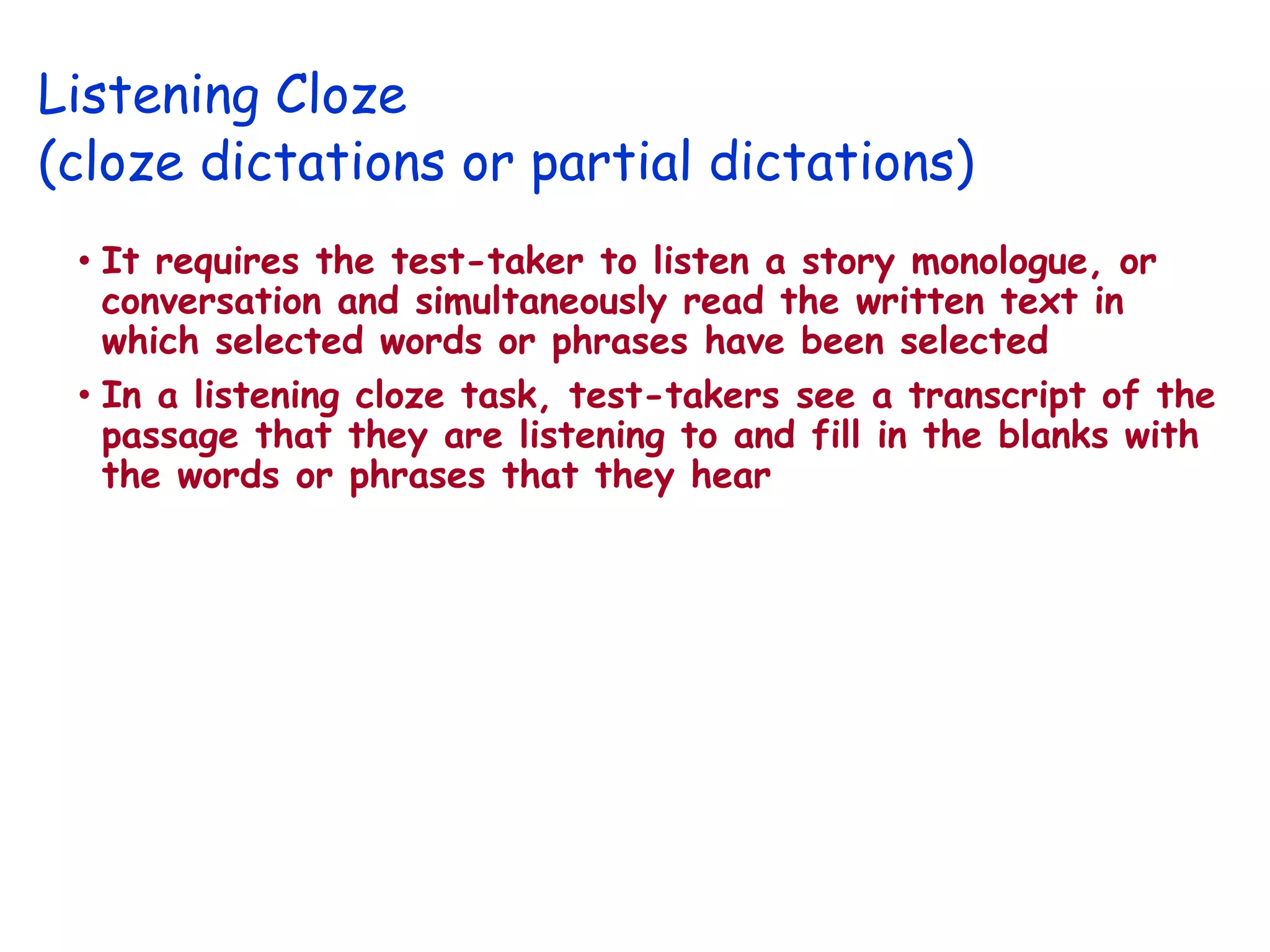 Asessing listening.ppt