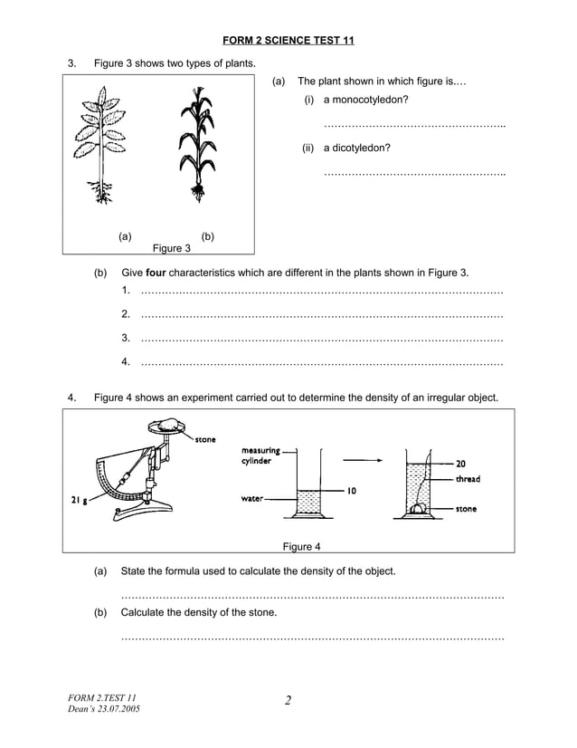 Asessment 1 science form2