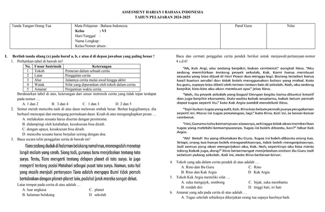 Asessment Bahasa Indonesia BAB I kelas 6.pdf