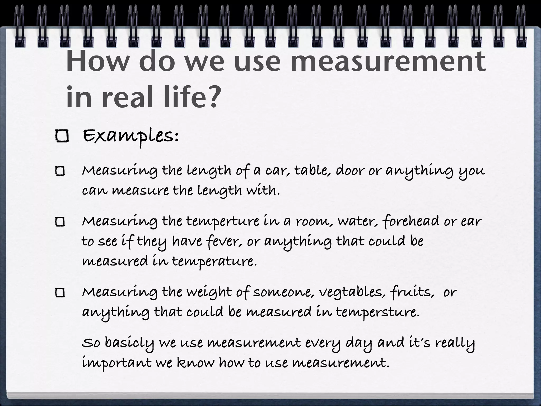 Assessment measurement | KEY