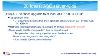ASE Tempdb Performance and Tuning | PDF