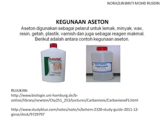 Aseton (propanon) | PPT