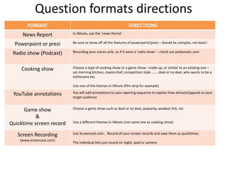 As evaluation question support | PPT