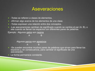 Aseveraciones HABILIDADES DEL PENSAMIENTO | PPTX