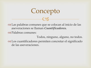 Aseveraciones | PPTX