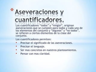 Aseveraciones | PPTX
