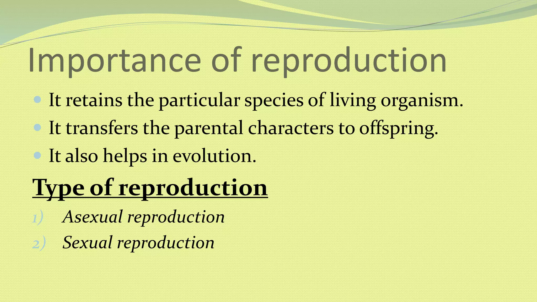 Asexual and sexual reproduction | PPTX