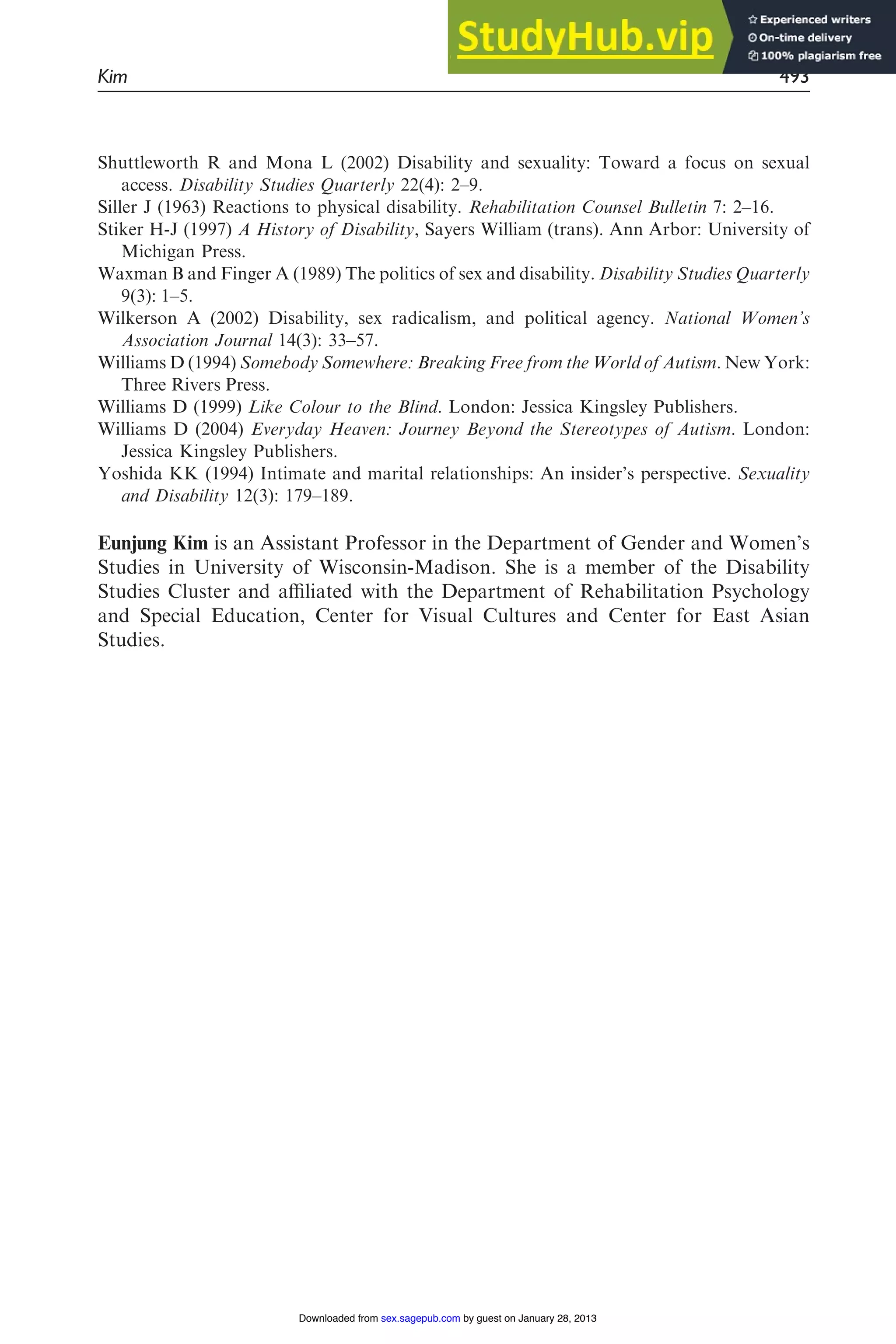 Asexuality In Disability Narratives | PDF