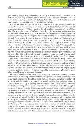 Asexuality In Disability Narratives | PDF