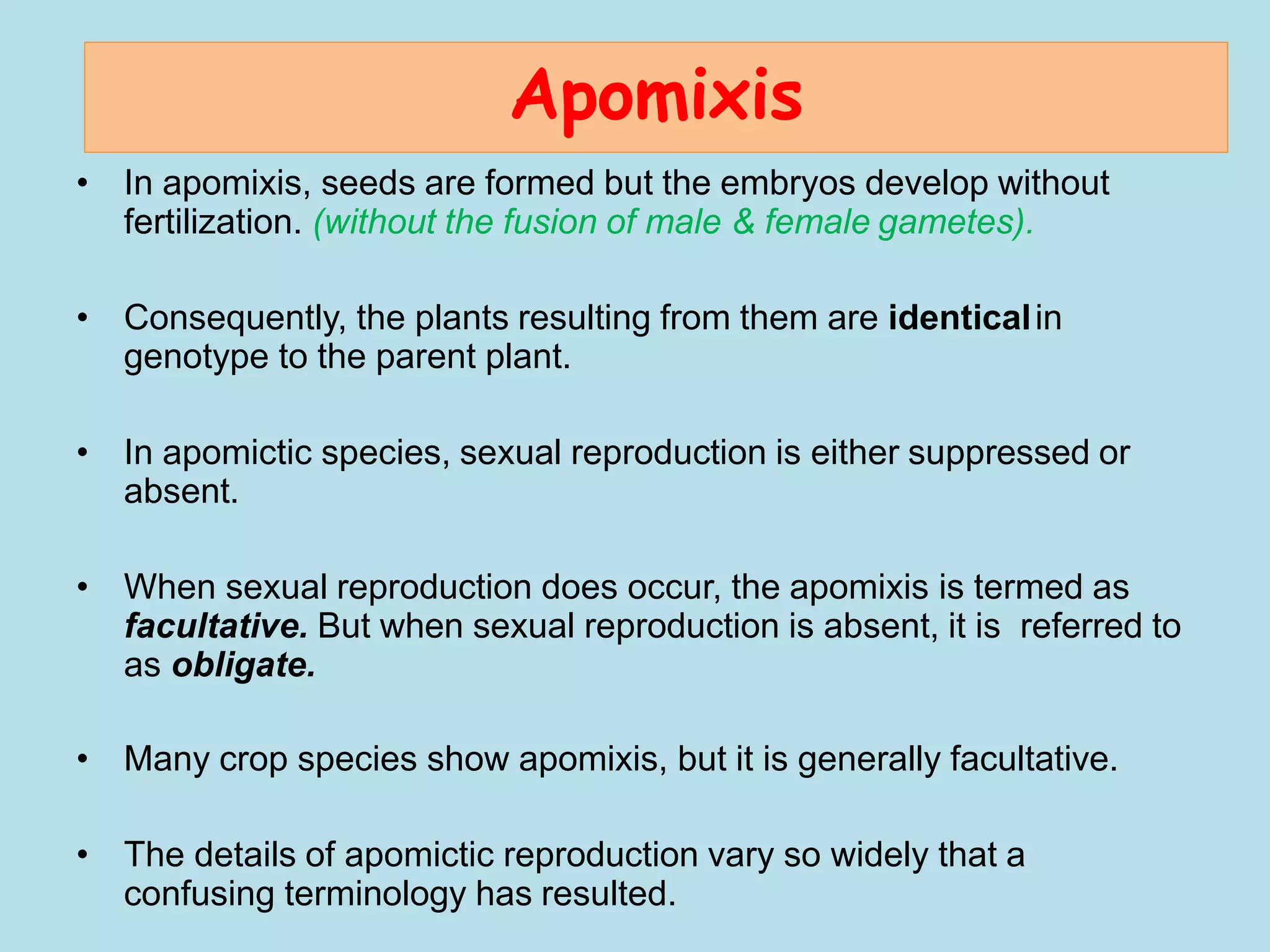 Asexual mode of reproduction in plants | PPTX