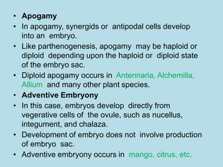 Asexual mode of reproduction in plants | PPT
