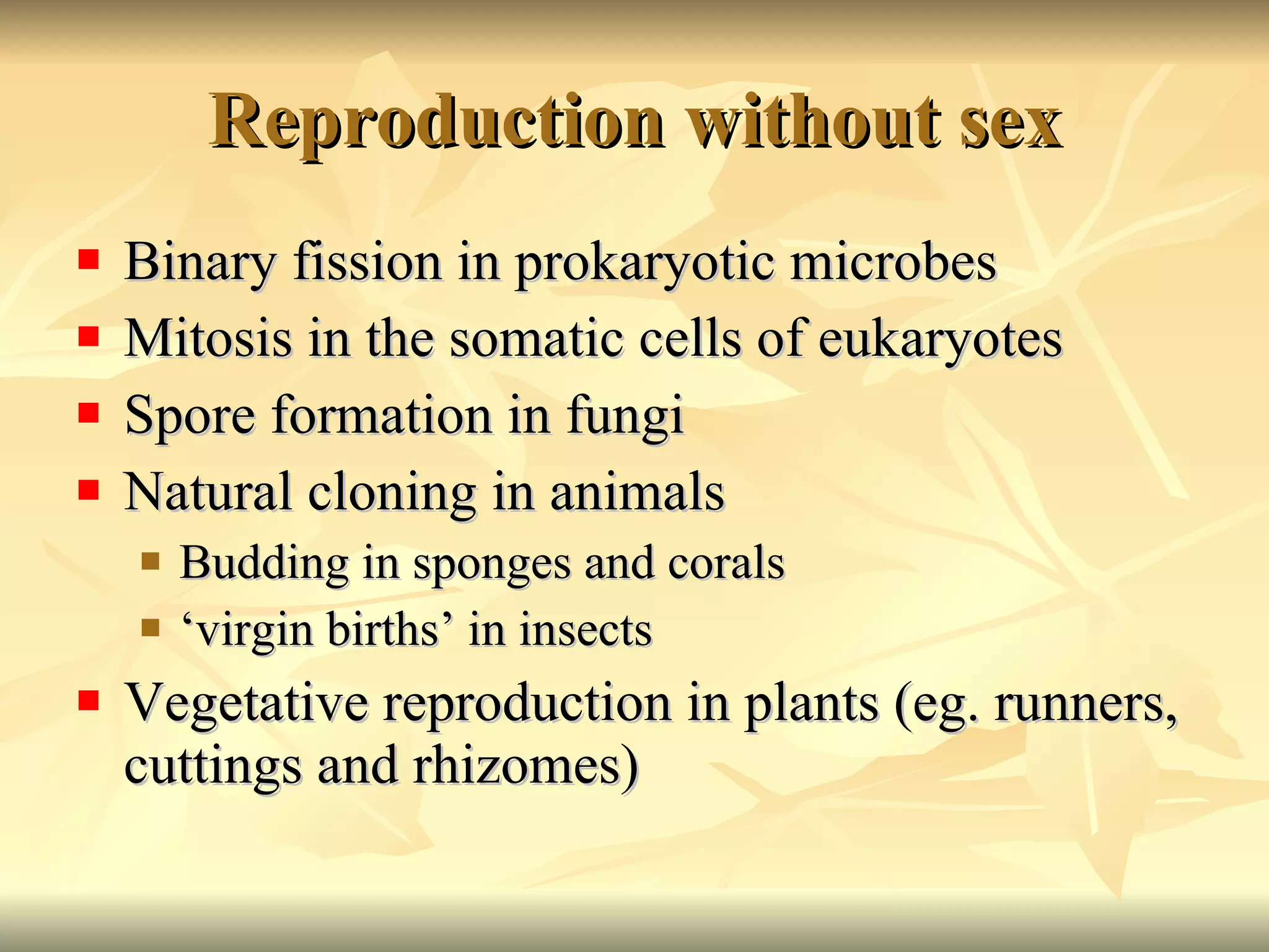17 Asexual Reproduction | PPT