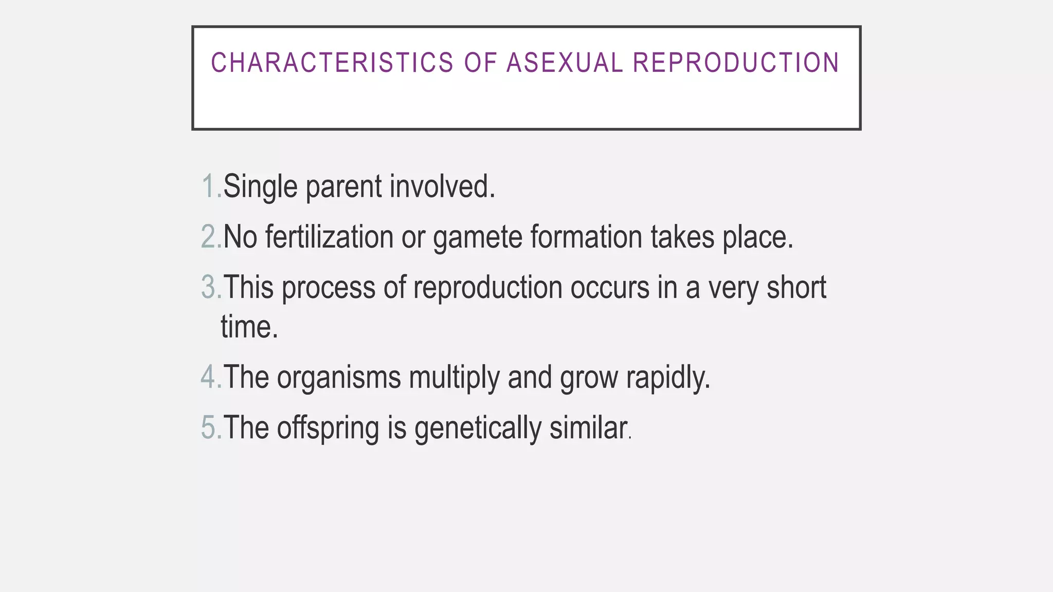 ASEXUAL REPRODUCTION | PPTX | Infertility | Reproductive Health