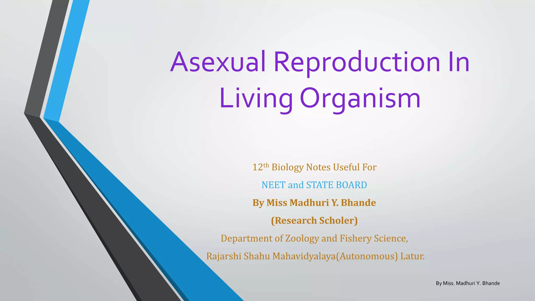 ASEXUAL REPRODUCTION IN LIVING ORGANISM.pptx | Infertility ...