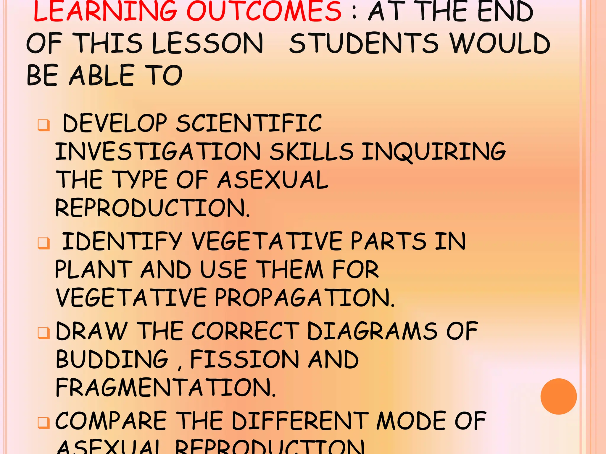 ASEXUAL REPRODUCTION PPT 1 for educational purposes | PPT