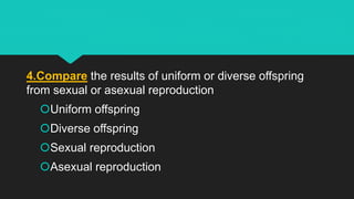 Asexual vs sexual reproduction | PPT