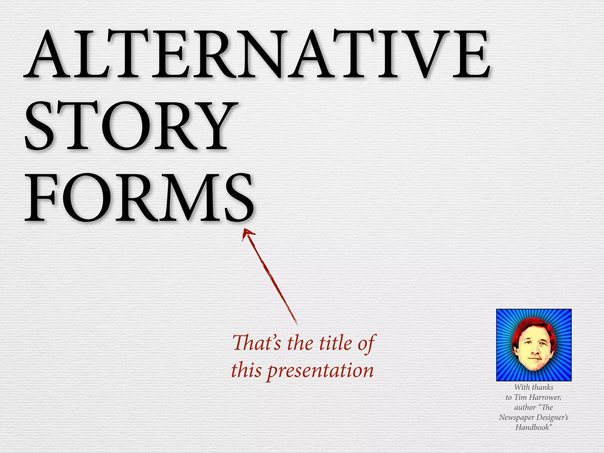 Alternative Story Forms | PPT