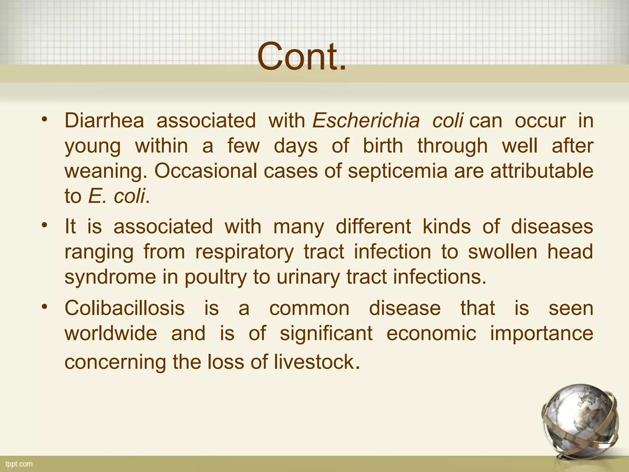 Listeriosis and Colibacillosis | PPT