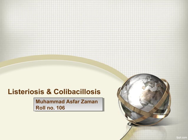 Listeriosis and Colibacillosis | PPT