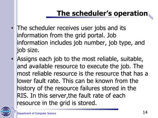 Fault Tollerant scheduling system for computational grid | PPT
