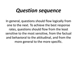 Questionnarie | PPTX