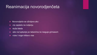 Asfiksija i reanimacija novorodjenceta | PPTX