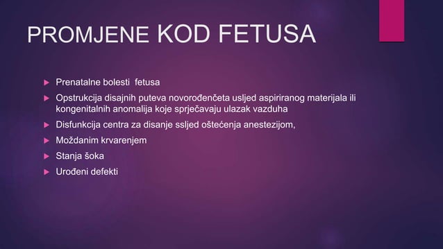 Asfiksija i reanimacija novorodjenceta | PPTX