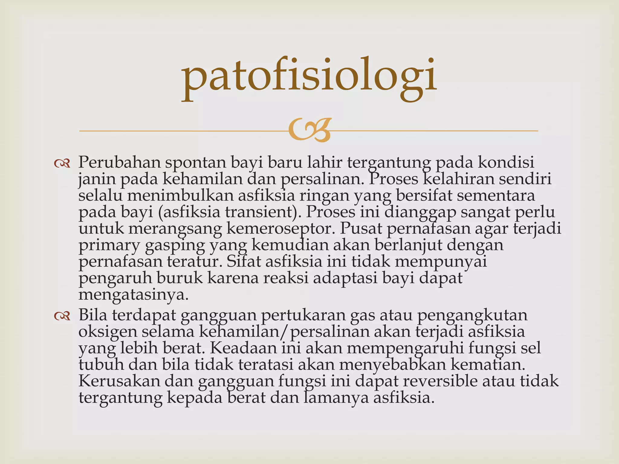 Asfiksi neonatum | PPTX