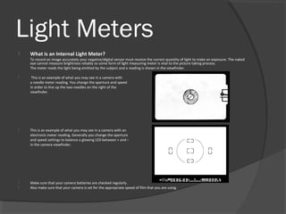 Photography: As film speed light meters | PPT
