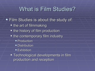 As film studies induction lesson | PPT