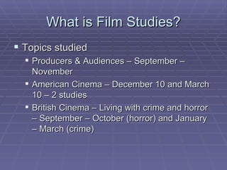 As film studies induction lesson | PPT