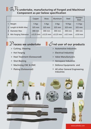 Accurate Steel Forgings (India) Limited, Chennai, Metal Forgings | PDF