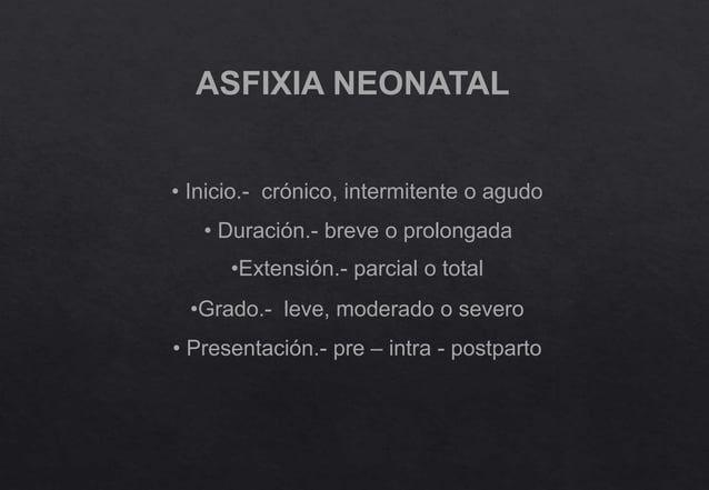 Asfixia Neonatal | PPTX