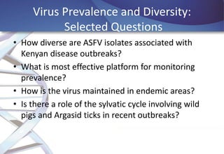 African Swine Fever (ASF) virus genomics and diagnostics | PDF