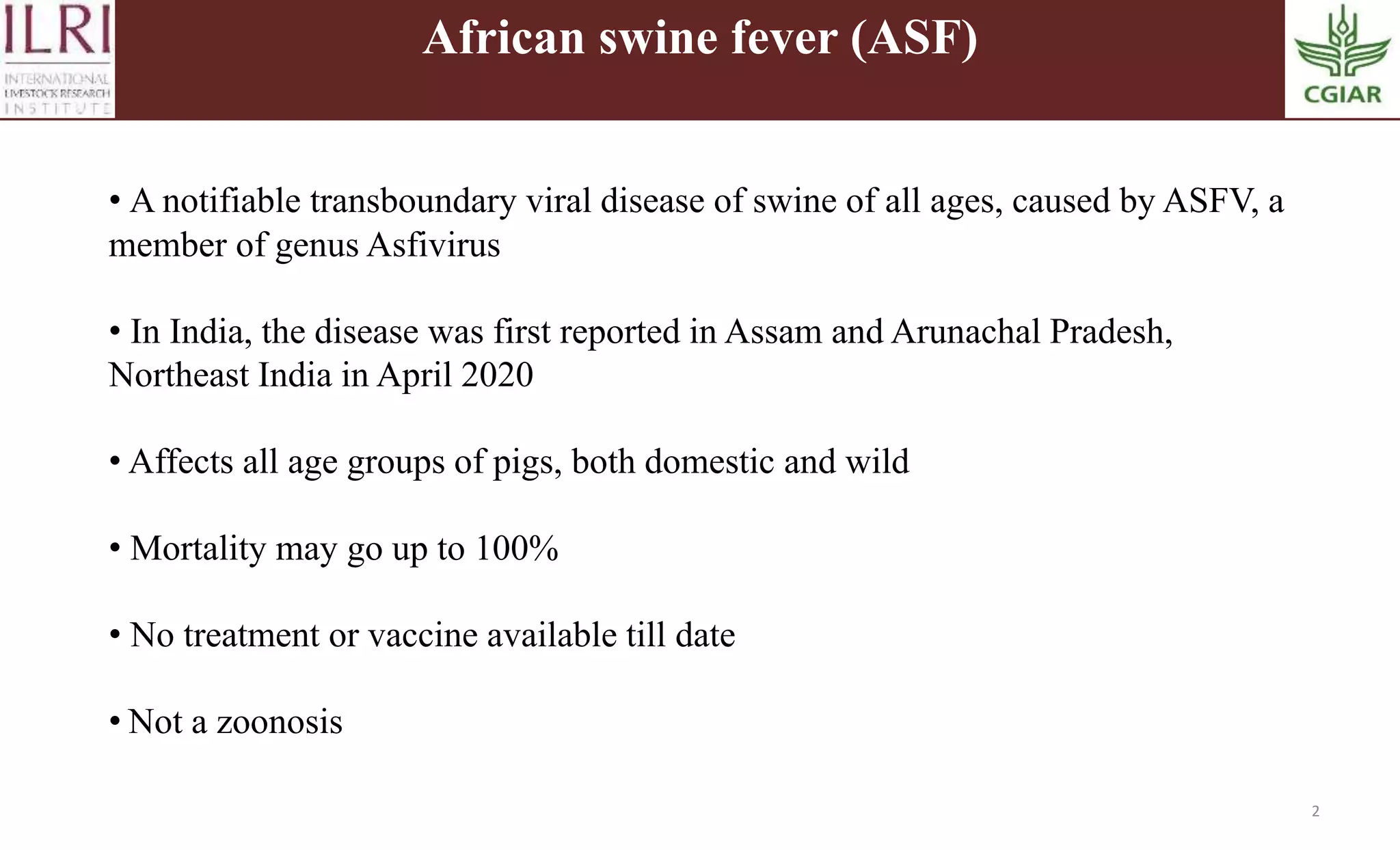 African swine fever: A most important transboundary animal disease of ...