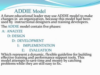 As future education leader how would your lead | PPT