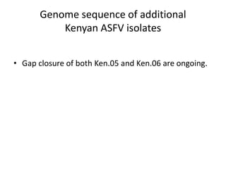 ASFV genome sequencing | PDF