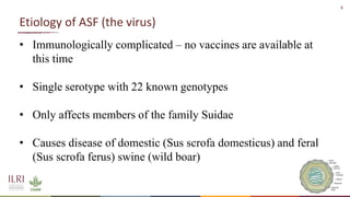 African swine fever epidemiology and control in smallholder pig systems ...
