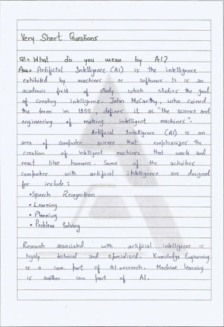 Artificial Intelligence Assignment 1 | PDF